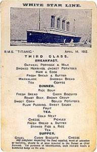 The Titanic The Meals - Revelations - The Initial Journey